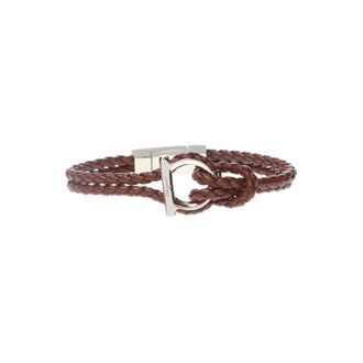 Ferragamo Gancini Webarmband - - Accessories - Herren - Braun - ONE SIZE