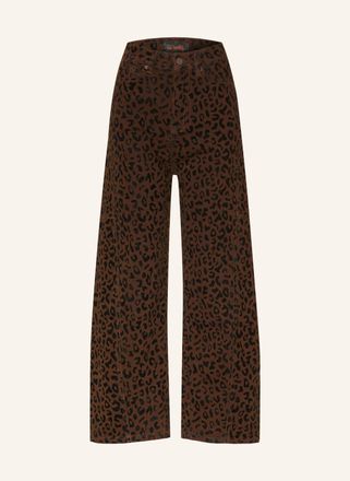 Miss Goodlife Miss Goodlife Cropped-Jeans Mit Samt braun