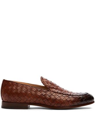 Scarosso mocassins Vittorio à design tissé - Marron