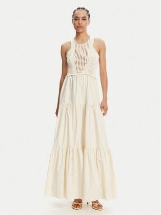 Liu Jo Sommerkleid WA5386 MA44M &Eacute;cru Regular Fit