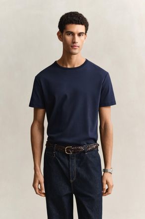 GANT Herren Interlock T-Shirt (XXXL) EVENING Blau