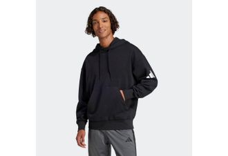 adidas Kapuzensweatshirt ESSENTIALS LOOSE-FIT 3-STREIFEN LOGO FRENCH TERRY HOODIE