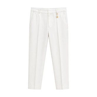 Manuel Ritz Logo-Charm Hose - - Trousers - Herren - Wei&szlig; - L