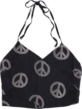 Obey Friedlicher Haltertop Schwarz - - Tops - Damen - Schwarzk - S