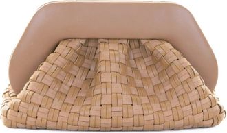 Themoir&egrave; Femme, Sacs, Beige, Taille: ONE Size Pochette Tiss&eacute;e