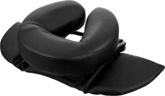 Valiclud Gesichtskissen Nickerchenkissen Aus Pu Schwamm Mit Edelstahlrahmen Verstellbar Bürokissen Für Pausen Und Massage Schwarz