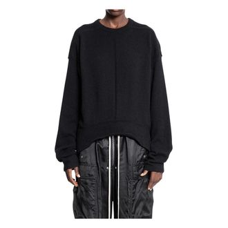 Rick Owens Femme, Pulls, Noir, Taille: 38 FR Pull Ras du Cou Concordians