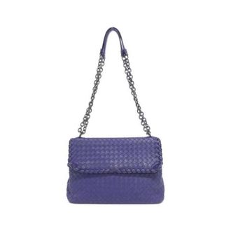 Bottega Veneta Pre-owned Leder Schultertasche - - Pre-owned - Damen - Lila - ONE SIZE