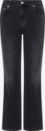 Moschino Hose aus Stretch-Baumwoll-Denim - Schwarz