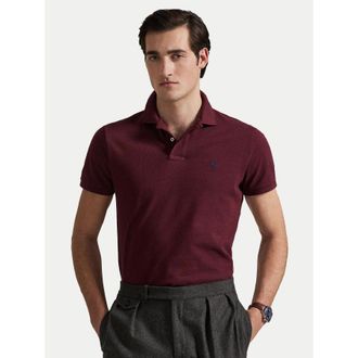 Polo Ralph Lauren Poloshirt 710536856343 Dunkelrot Slim Fit