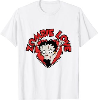 Betty Boop Halloween Herz Zombie Love T-Shirt