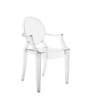 Kartell Louis Ghost, Chaise, Lot de 2, Cristal