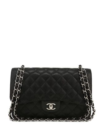 Chanel sac porté épaule Timeless Jumbo - Noir