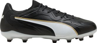 Puma King 20 Pro FG/AG Fu&szlig;ballschuhe, Unisex, Erwachsene, Schwarz/Wei&szlig;/Gold, Gr&ouml;&szlig;e 46,5, Puma Schwarz PUMA Wei&szlig; PUMA Gold, 46.5 EU