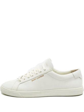 Saint Laurent baskets Andy en cuir - Blanc
