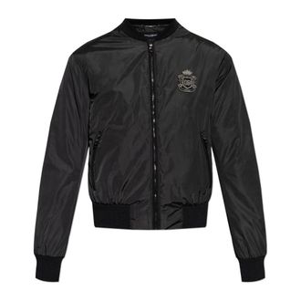 Dolce & Gabbana Homme, Vestes, Noir, Taille: 2XL Veste avec &Eacute;cusson