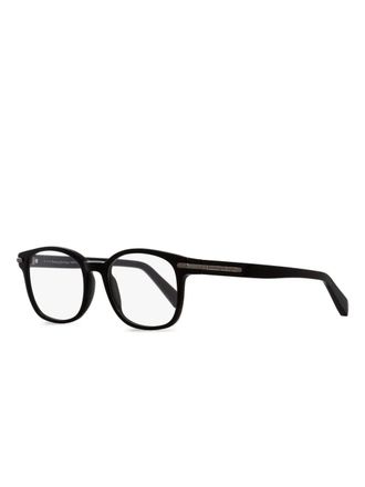 Ermenegildo Zegna lunettes de vue à monture ovale - Noir