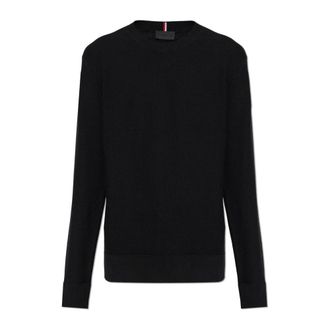 Moncler Baumwollstrickpullover - - Knitwear - Herren - Schwarzk - M