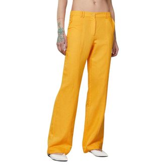 Patrizia Pepe Femme, Pantalons, Orange, Taille: 40 FR Wide Pantalons