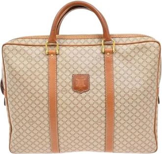 Celine unisex, Pre-owned, Beige, Taille: ONE Size Sac &agrave; main en toile Pre-owned