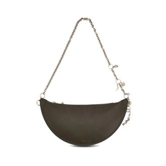 Chlo&eacute; Lammnappaleder Schultertasche mit laminiertem Logo - - Bags - Damen - Schwarzk - ONE SIZE