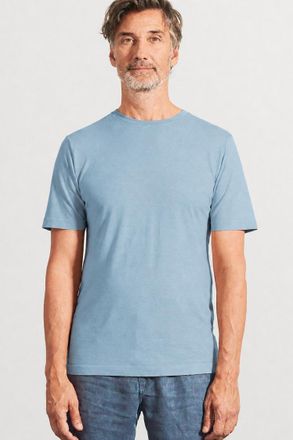 Hempage Hempage Herren vegan T-Shirt Slim Fit Wave Blau