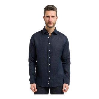 Bugatti Homme, Chemises, Bleu, Taille: 3XL Chemise en lin