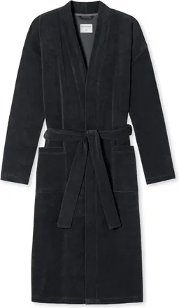 Schiesser Bademantel lang Feather Terry
