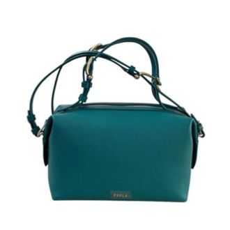 Furla Femme, Sacs, Bleu, Taille: ONE Size Sac Double Boston