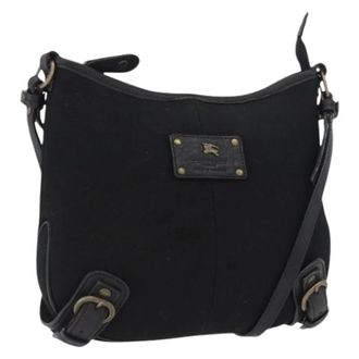 Burberry Sac bandouli&egrave;re en toile Pre-owned - Femme - Pre-owned - Noir - Taille: ONE Size