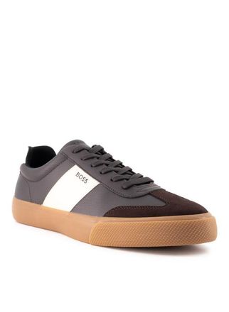 HUGO BOSS Herren Sneaker braun Glattleder