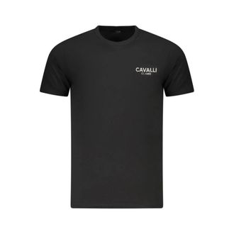 Cavalli Cotton T-Shirt - - Tops - Herren - Schwarzk - L