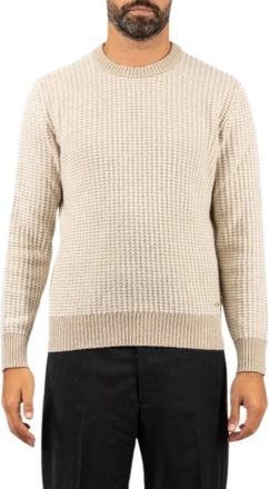 Brooksfield Rundhalsstrickware - - Knitwear - Herren - Beige - S