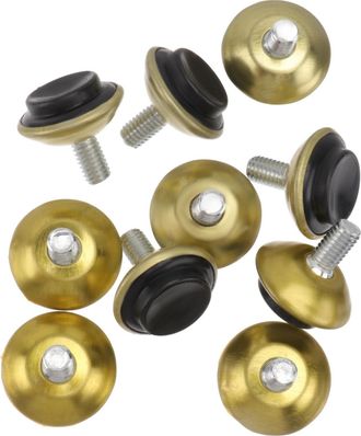 Angoily 10 St&uuml;ck Teiliges Verstellbares Schraubfu&szlig; mit Bodenschoner Kratzfest f&uuml;r Tisch Stuhl Regal Einfache Montage Ger&auml;uschd&auml;mpfend Einsetzbar im B&uuml;ro und Z