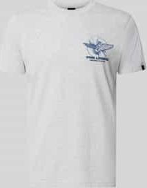 PME Legend T-Shirt mit Label-Print und Rundhalsausschnitt