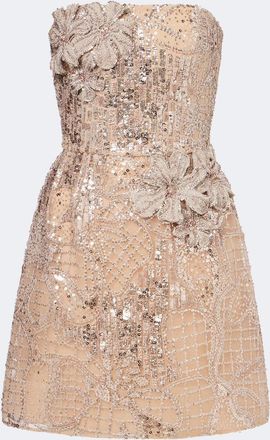 Elie Saab Verziertes Minikleid aus T&uuml;ll