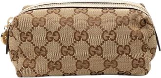 Gucci Pochette Pre-owned en toile - Femme - Pre-owned - Beige - Taille: ONE Size
