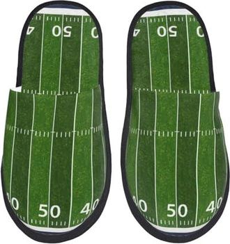 Generic Terrain De Football Am&eacute;ricain Homme Femme Slippers Chaud Chaussures De Maison Peluche Chaussons Pour Ext&eacute;rieur Int&eacute;rieur Hiver L