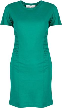 Silvian Heach Mini-Kleid mit Rundhalsausschnitt und kurzen &Auml;rmeln - - Dresses - Damen - Gr&uuml;n - M