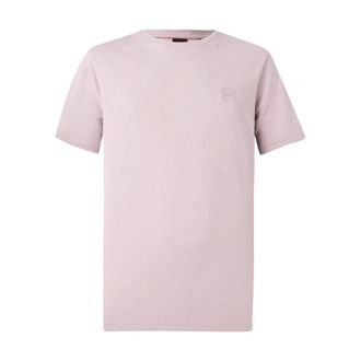 HUGO BOSS Homme, Tops, Rose, Taille: XL T-shirt en coton &agrave; manches courtes et col rond