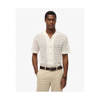 Superdry Chemise &agrave; manches courtes en texture tricot&eacute;e