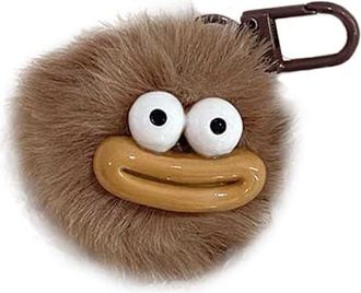 Generic Porte-cl&eacute;s animal - Texture douce multicolore en fourrure, breloque &eacute;l&eacute;gante en peluche, accent de personnalit&eacute; de voyage, d&eacute;claration de mode quotidi