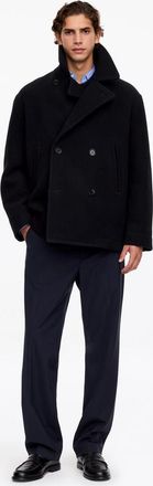Arket Cabanjacke Aus Wollmischung -Blau