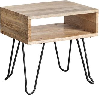 Sklum Nachttisch aus recyceltem Holz Tital Braun Natur