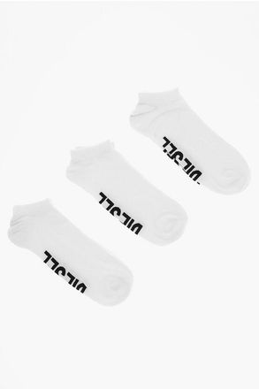 Diesel Set of 3 Pairs of Solid-Color Socks with Contrast Logo size L