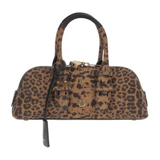 Pinko Pinko, Femme, Sacs, Rouge, Taille: ONE Size Escape Horizontal Bowling Bag