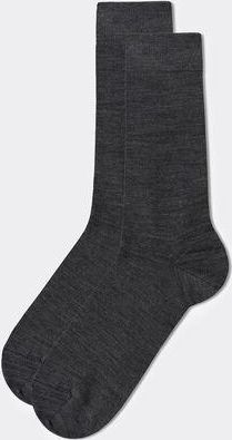 Calzedonia Kurze Herrensocken Mit Wolle Und Baumwolle Grau