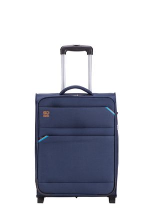 Carpisa SPLIT COLORS. Halbstarres Handgep&auml;ck, Gr&ouml;&szlig;e S (55x40x20), aus widerstandsf&auml;higem Polyester. Adressaufkleber auf der R&uuml;ckseite