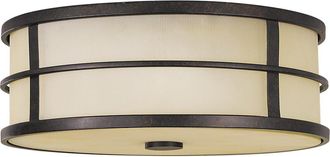 Elstead Lighting Elstead Fusion - 3 Light Flush Mount Deckenleuchte Bronze, E27