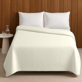 Generico Steppdecke, 250 x 260 cm, Mini-Seersuck, cremefarben